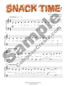 Snack Time - Fun piano solo for elementary piano students