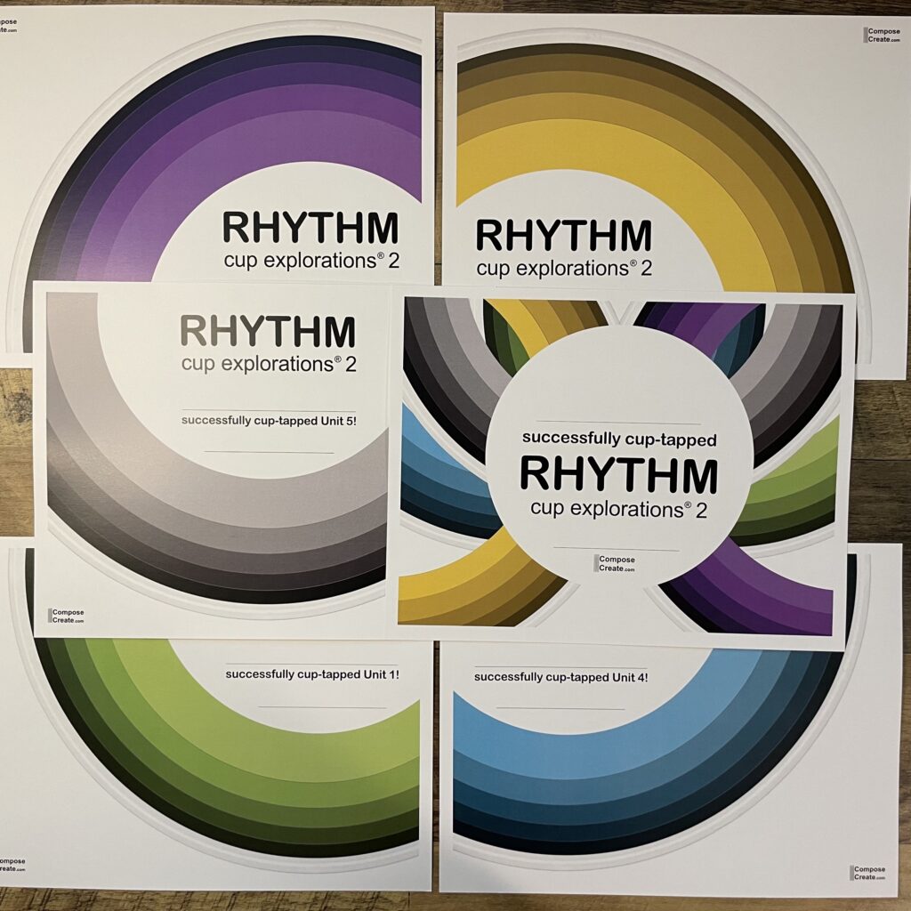 Rhythm Cup Explorations® Certificates - Type in names easily!